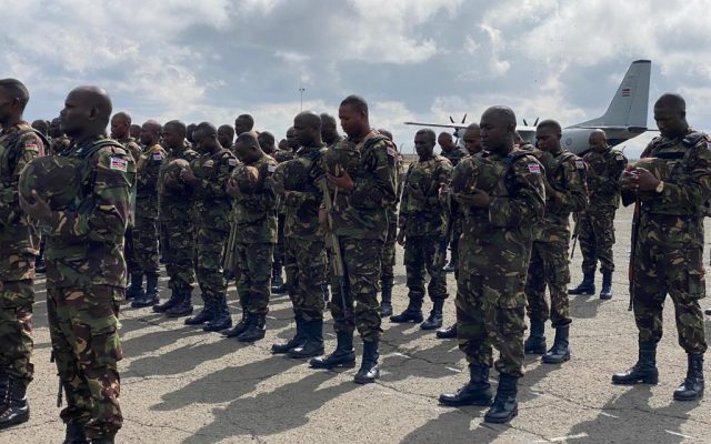 First batch of KDF soldiers leave for conflict-prone eastern DR Congo ...