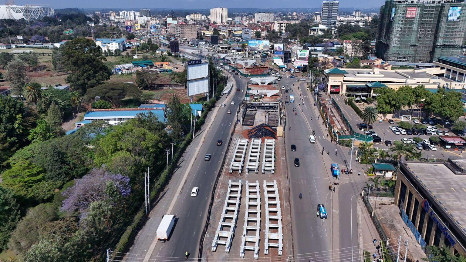 Govt starts erecting Junction Flyover to address traffic near Talanta ...