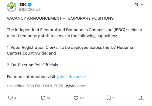 IEBC opens applications for nationwide temporary jobs - People Daily