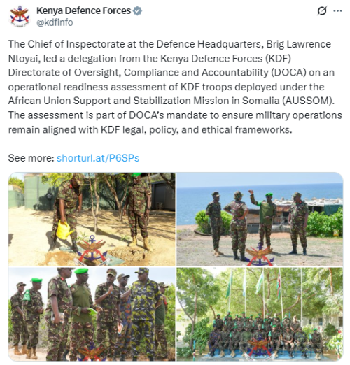 KDF set for Somalia deployment under African Union Support and ...