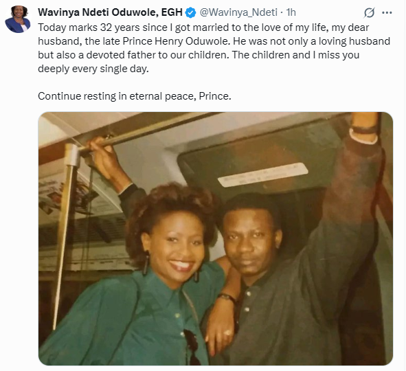 Wavinya Ndeti opens up on 32 years of love with late husband - People Daily