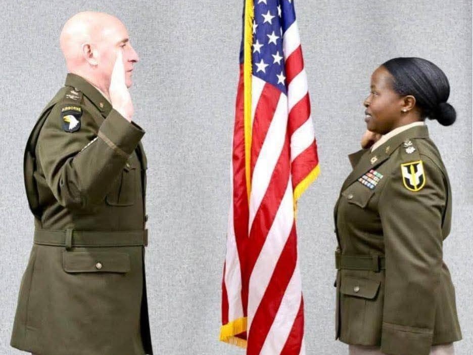Kenyan lady promoted to lieutenant colonel in the US Army - People Daily