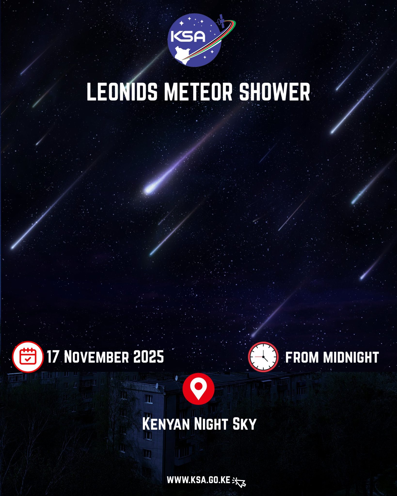 Leonids meteor shower to light up Kenyan skies – Space Agency - People ...