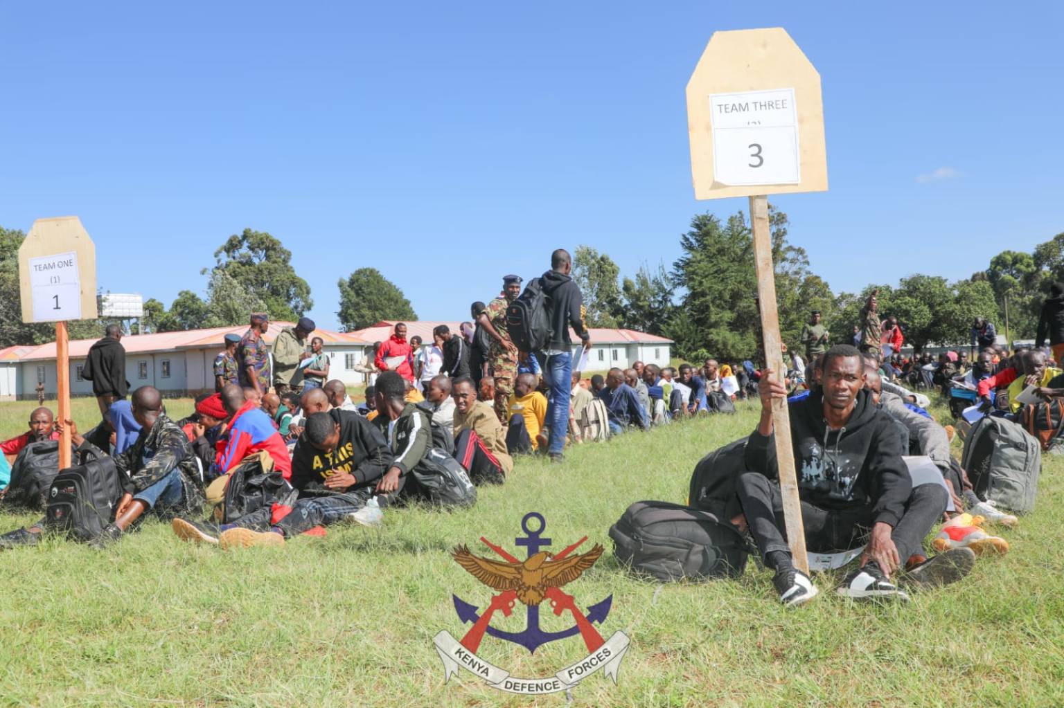 New KDF recruits begin military journey in Eldoret training school ...