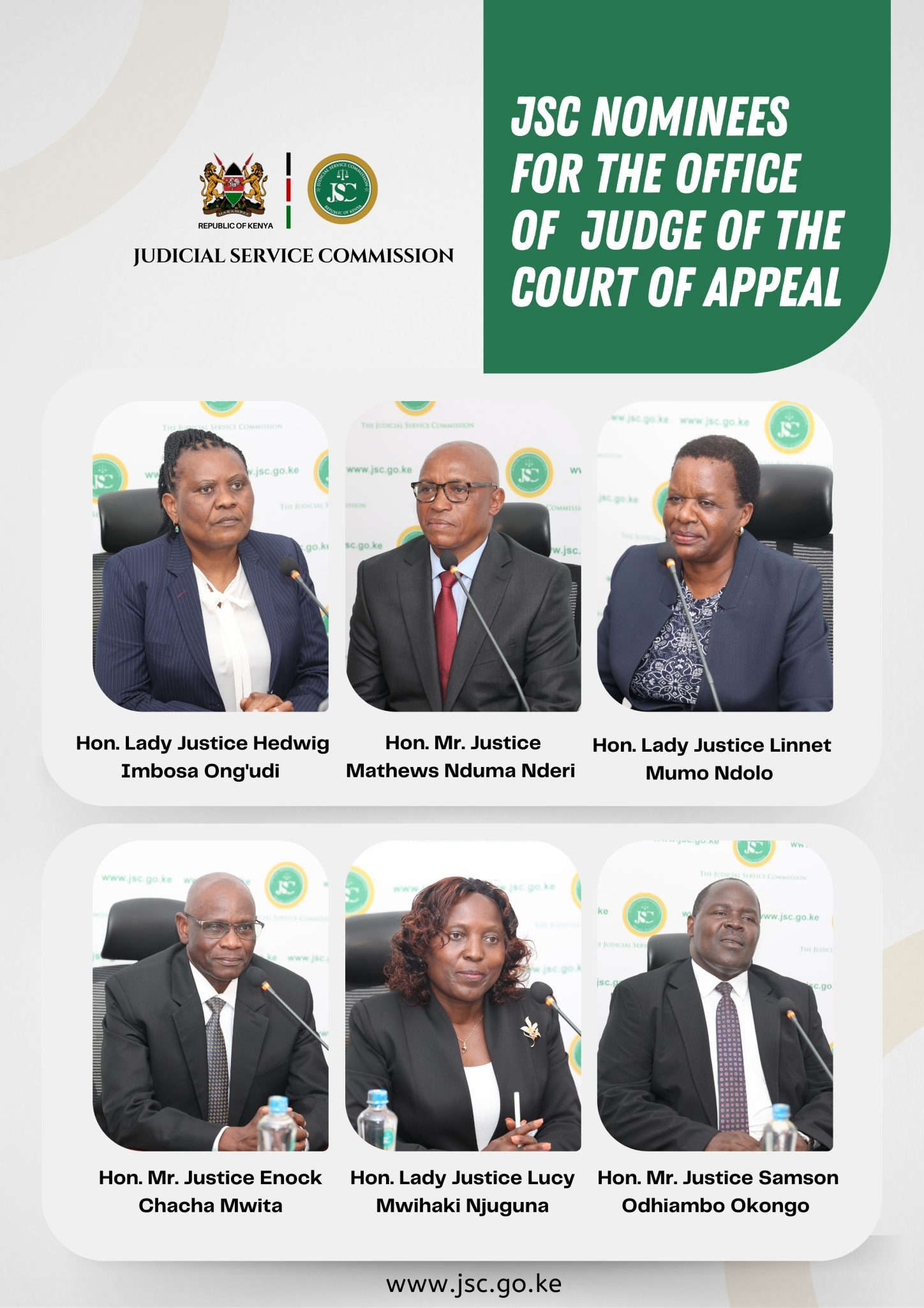 Kindiki lauds 15 judges and advocates nominated to serve in the Court ...