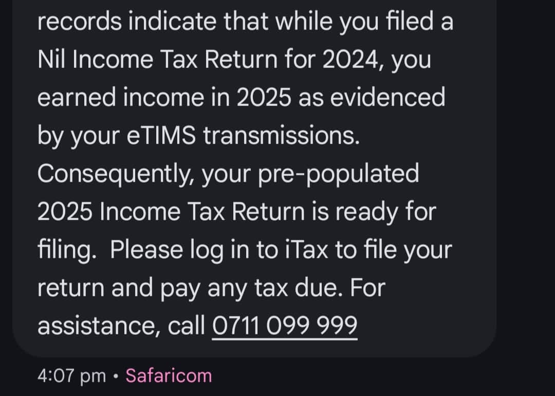 Nil return filers under fresh review as KRA sends compliance SMS ...