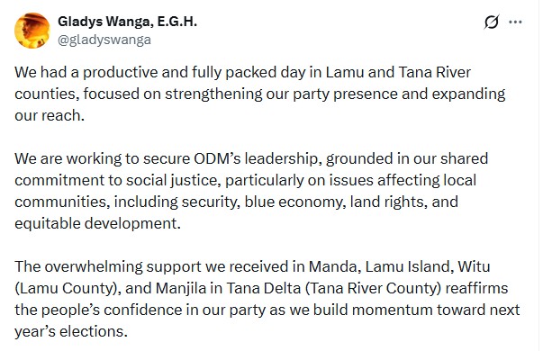 Wanga announces firm grip on securing ODM leadership - People Daily