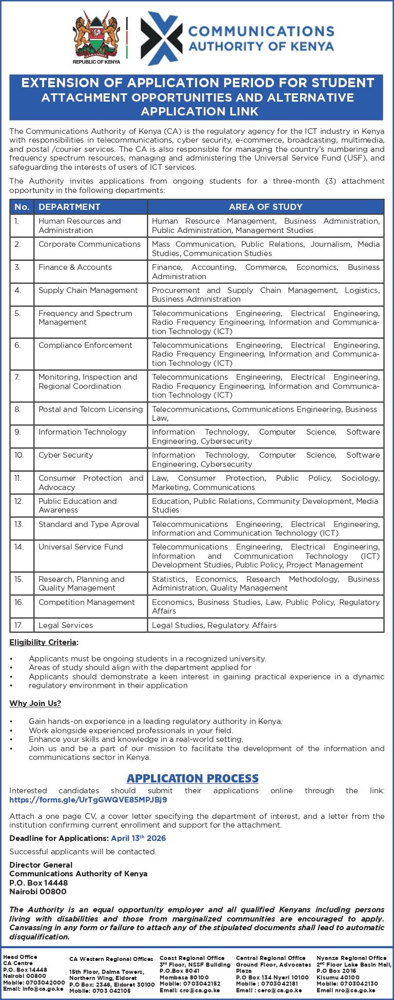 CAK extends 2026 student ICT attachment deadline - People Daily