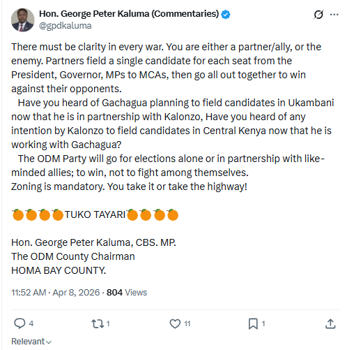 Kaluma declares zoning non-negotiable in fiery warning to UDA - People ...