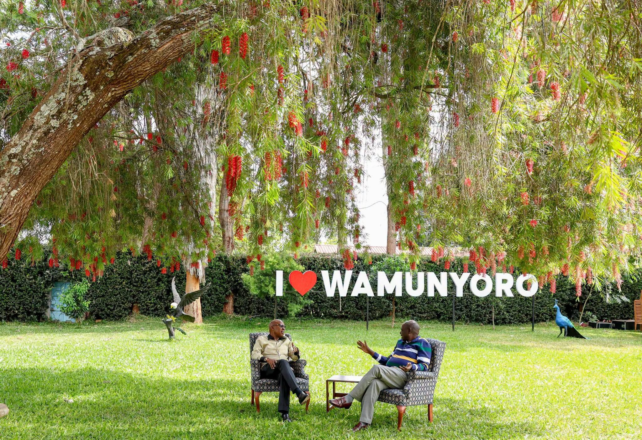 Jimmy Wanjigi pays courtesy call to Rigathi Gachagua at his Wamunyoro ...